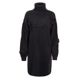 Influencer Strickkleid Damen Gr&ouml;&szlig;e L schwarz