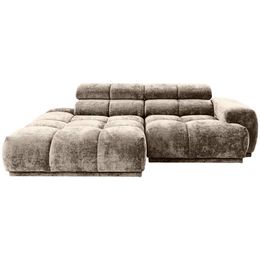 Mid.you Ecksofa, Taupe, Textil, 3-Sitzer, Ottomane links, L-Form, 239x150 cm, Made in EU, Stoffauswahl, seitenverkehrt erh&auml;ltlich, Wohnzimmer, Sofas & Couches, Wohnlandschaften, Ecksofas