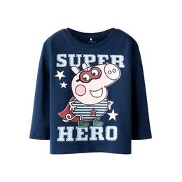 name it Shirt 'NMMOtto Peppa' Jungen Gr&ouml;&szlig;e 104 navy / hellblau / pastellpink / wei&szlig;