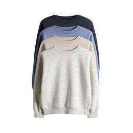 The Set Sweatshirt M&auml;dchen Gr&ouml;&szlig;e 116 beige / blau / marine / graumeliert