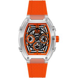 Ice Watch Multifunktionsuhr ICE-WATCH "ICE boliday - Plastic - Medium MT", orange, Armbanduhren, Herren, Quarzuhr, Armbanduhr,Herrenuhr,Silikonarmband,Datum,12/24-Std.-Anzeige