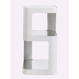 HEINE HOME Beistelltisch, Wei&szlig;, Gr. H/B/T ca. 57,5x30x30 cm, Beistell- & Couchtische, Material: Metall