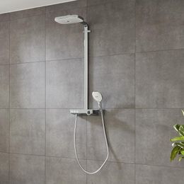 Hansgrohe Raindance Select E Aufputz-Duschsystem mit Thermostat, 27127400,
