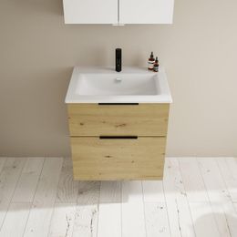 Burgbad Eqio Schrank mit Slim Keramik-Waschtisch, 2 Ausz&uuml;ge, SHBT062F5662C0001G0200,