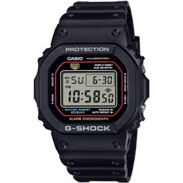 Chronograph Casio G-SHOCK, schwarz (rot, schwarz), Armbanduhren, Herren, Quarzuhr,Armbanduhr,Herrenuhr,digital, bis 20bar wasserd. Resinarmband