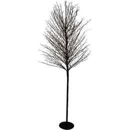 LED Baum AM Design, schwarz, B:50cm H:210cm L:50cm, Leuchten, Weihnachtsdeko aussen, inklusive LED
