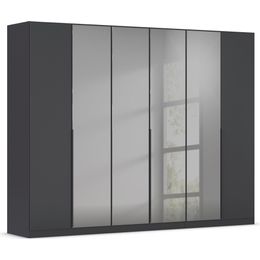 Drehtürenschrank INOSIGN BY RAUCH "Schlafzimmerschrank BESTSELLER Kleiderschrank Schrank Garderobe FERRIS", grau (graumetallic), B:271cm H:210cm T:54cm, Holzwerkstoff, Schränke, Kleiderschrank mit Spiegel in den Ausführungen BASIC/CLASSIC/PREMIUM