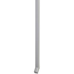 Regenfallrohr BioHort, silber (silberfarben), B:4cm H:204cm L:4cm, Stahl, Rohre, für Gerätehaus HighLine, aus feuerverzinktem Stahl