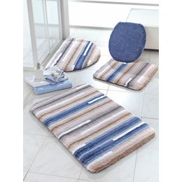 Badematte Kleine Wolke Gr. 6, blau, WC-Deckelbezug (47cm x 50cm), 1 Stk., Badematten