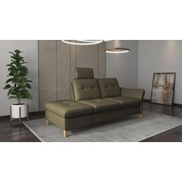 Sit & More Recamiere SIT & MORE "Göteborg", grün (olive), B:210cm H:90cm T:92cm, Sofas, inklusive Federkern