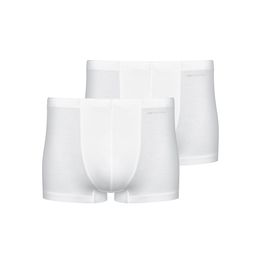 Boxer Mey "Casual Cotton", Herren, Gr. 5M, weiß, Feinripp, Obermaterial: 98% Baumwolle, 2% Elasthan, unifarben, Unterhosen, optimaler Sitz durch perfekte Passform