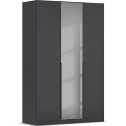 Drehtürenschrank INOSIGN BY RAUCH "Schlafzimmerschrank BESTSELLER Kleiderschrank Schrank Garderobe FERRIS", grau (graumetallic), B:136cm H:210cm T:54cm, Holzwerkstoff, Schränke, Kleiderschrank mit Spiegel in den Ausführungen BASIC/CLASSIC/PREMIUM