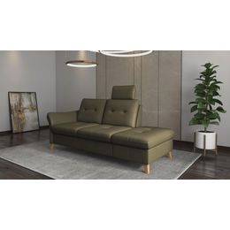 Sit & More Recamiere SIT & MORE "Göteborg", grün (olive), B:210cm H:90cm T:92cm, Sofas, inklusive Federkern