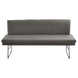 K+w Komfort & Wohnen Polsterbank K+W KOMFORT & WOHNEN, grau (granit), B:172cm H:87cm T:65cm, Sitzbänke, Polsterbank in Spitzkissenoptik, Sitzsteppung, in 2 Größen wählbar