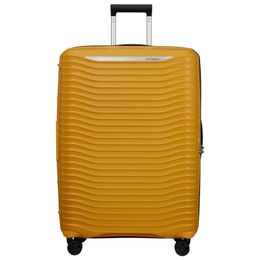 Hartschalen-Trolley Samsonite "UPSCAPE, verschiedene Größen und Farben", Gr. B/H/T: 51cm x 75cm x 30cm 104 l, gelb, Polypropylen, gestreift, Koffer, Volumenerweiterung Reisegepäck Hartschalen-Koffer TSA-Zahlenschloss