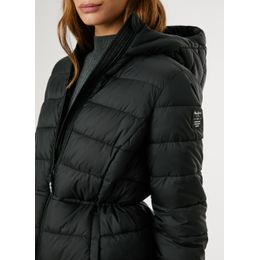Steppjacke Pepe Jeans "SALLY SHORT", Damen, Gr. XL, schwarz, Web, Obermaterial: 100% Polyamid, unifarben, tailliert, Jacken, tailliert, mit verstellbarem Kordelzug