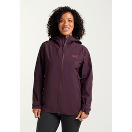 Funktionsjacke Jack Wolfskin "UNBOUND ADVENTURE 2L JKT W", Damen, Gr. L (42/44), amaranth, Oberstoff: 100% POLYESTER; Kontrastmaterial 1: 100% POLYESTER; Futter 1: 100% POLYESTER, Jacken