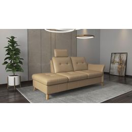Sit & More Recamiere SIT & MORE "Göteborg", braun (cappuccino), B:210cm H:90cm T:92cm, Sofas, inklusive Federkern