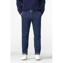 Bequeme Jeans MEYER "BONN", Herren, Gr. 60, Normalgr&ouml;&szlig;en, blau, 92% Baumwolle, 6% Elastomultiester, 2% Elasthan, unifarben, relaxed fit kn&ouml;chelfrei, Jeans, mit buntgewebtem Thermofutter