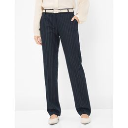 5-Pocket-Hose Brax "Style MARON", Damen, Gr. 36K18, Kurzgrößen, navy, Web, 98% Schurwolle, 2% Elasthan, Hosen