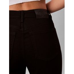 Skinny-fit-Jeans Calvin Klein Jeans "HIGH RISE", Damen, Gr. 31, Länge 32, ck classic schwarz, Denim/Jeans, Obermaterial: 80% Baumwolle, 12% Polyester, 6% Elastomultiester, 2% Elasthan, unifarben, skinny fit lang, Jeans, klassische schmalgeschnittene Jeans