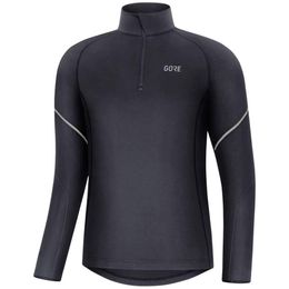 Gore Mid Zip Langarmshirt Bekleidung Herren schwarz S
