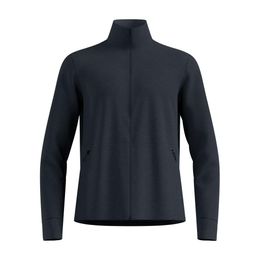 Odlo Grid Fleece Midlayer Full Zip Bekleidung Herren schwarz