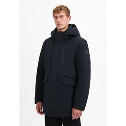 Parka NO EXCESS "NO EXCESS Langer Parka mit Kapuze MIKE Jacket", Herren, Gr. 3XL, schwarz, 100% Polyester (Recycelt), Jacken Parka