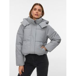 Véro Moda Steppjacke VERO MODA "VMGRETAKYLIE SHORT COATED JACKET NOOS", Damen, Gr. L, alloy, Web, Obermaterial: 100% Polyester, unifarben, Jacken