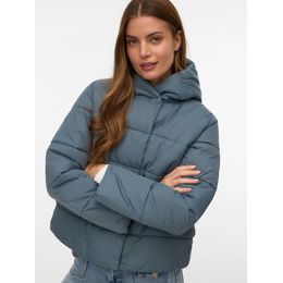 Véro Moda Steppjacke VERO MODA "VMBELINDA SHORT JACKET GA NOOS", Damen, Gr. XL, stormy weather, Web, Obermaterial: 100% Polyamid, unifarben, normal, Jacken