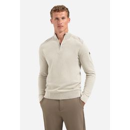 NO EXCESS Herren Stehkragenpullover "NO EXCESS Strukturierter Half-Zip-Pullover"kit, Gr. XXXL, 100% Baumwolle, Pullover