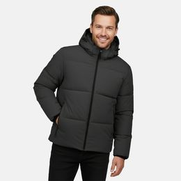 Steppjacke Cars Jeans "COSEY", Herren, Gr. L, schwarz, Web, Obermaterial: 100% Polyester, unifarben, normal, Rippbündchen, Jacken