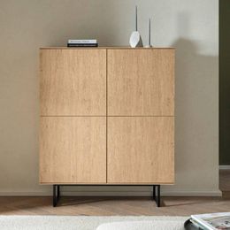 Pharao24.de Wohnzimmerschrank Wohnzimmer Schrank in modernem Design mit Bügelgestell