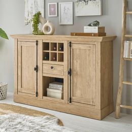 Pharao24.de Sideboard Küchensideboard aus Holzwerkstoff mit Drehtüren