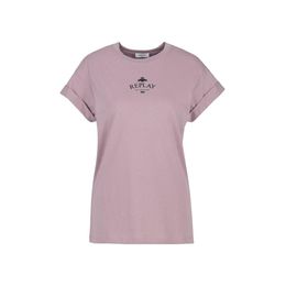 Replay T-Shirt Damen Größe M altrosa / schwarz