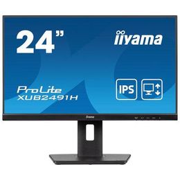iiyama ProLite XUB2491H-B1 | 24" Monitor mit IPS-Panel-Technologie, 100Hz Bildwiederholfrequenz und einem 150 mm h&ouml;henverstellbaren Standfu&szlig;