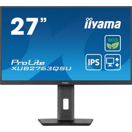 iiyama ProLite XUB2763QSU-B1 | 27" Monitor mit IPS-Panel-Technologie, QHD -Aufl&ouml;sung, Energieklasse B