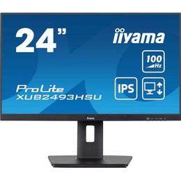 iiyama ProLite XUB2493HSU-B7 | 24" Monitor mit IPS-Panel-Technologie, USB-Hub, 100Hz Bildwiederholfrequenz