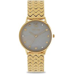 JETTE Analog Watch female Gold size One Size