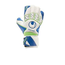 Uhlsport Handschuh Herren Gr&ouml;&szlig;e S/M blau / neongr&uuml;n / wei&szlig;