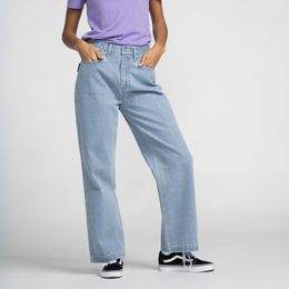Schlaghose Santa Cruz "CLASSIC BAGGY JEANS", Damen, Gr. M (10), N-Gr, bleach blau, Obermaterial: 94% Baumwolle, 6% Polyester, Hosen