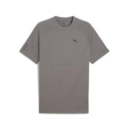 Puma Herren T-Shirt "TECH TEE"cast iron, Gr. M, unifarben, Jersey, Obermaterial: 100% Baumwolle, Shirts