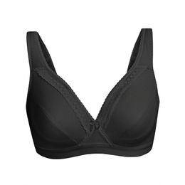 Speidel Damen BH ohne B&uuml;gel mit gepolsterten Tr&auml;gern, schwarz, Gr&ouml;&szlig;e 90E