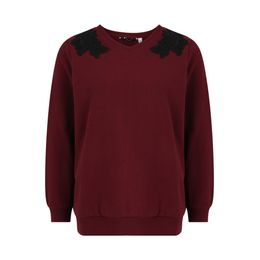 Dorothy Perkins Petite Sweatshirt Damen Gr&ouml;&szlig;e L burgunder / schwarz