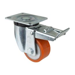 BS Rollen Lenkrolle N120.B90, m. Festst. m.Platte, Ø 80, B 40mm (N120.B90.081)