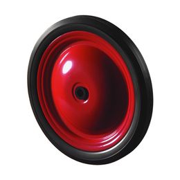 BS Rollen Stahlscheibenrad A70 Rad Ø 210mm PVC schwarz, Achs Ø 12mm (A70.210)