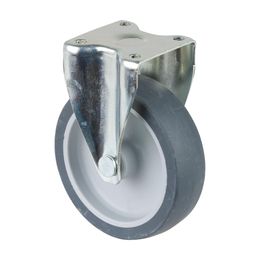BS Rollen Bockrolle, Durchmesser 80mm, B 21mm 50kg, A210.A80 mit Anschraubplatte, grau (A210.A80.080)