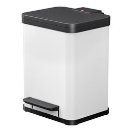 Hailo &Ouml;ko duo Plus M, Tret-M&uuml;lltrenner, 2x9 ltr, Wei&szlig; (6222300)