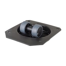 BS Rollen Glocke G86 ohne Feststeller mit Platte Kunststoff schwarz (G86.120)