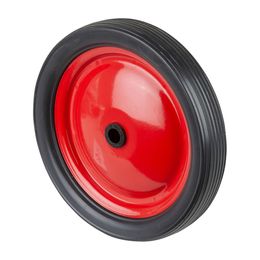 BS Rollen Stahlscheibenrad A70 Rad Ø 180mm PVC schwarz, Achs Ø 12mm (A70.180)